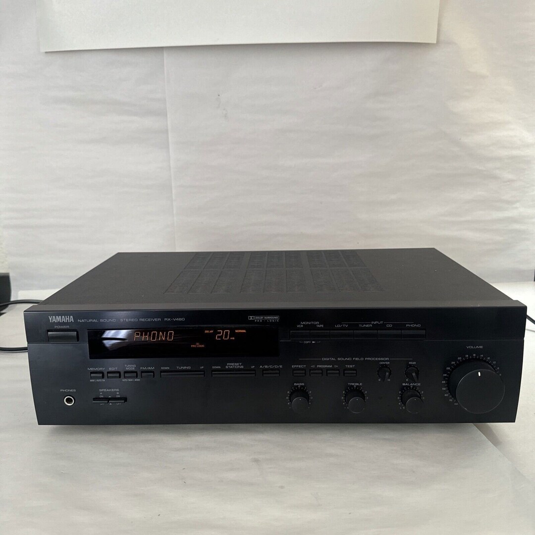 Yamaha Natural Sound RX-V480 Receiver Hifi Stereo Phono 5-ch AM/FM No ...