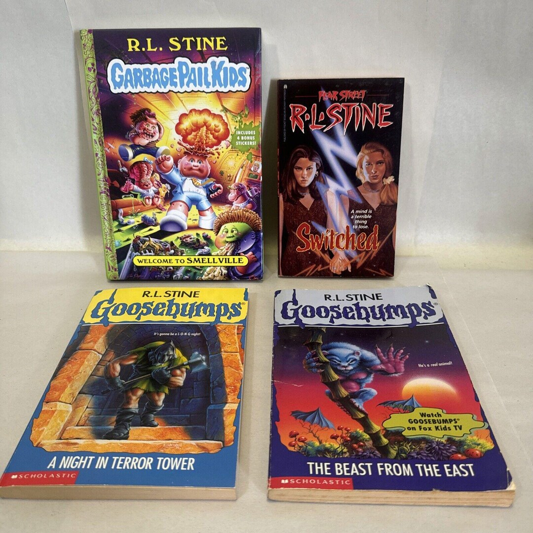 RL Stine Goosebumps Fear Street Garbage Pail Kids Book Lot 4 Books * - Etsy
