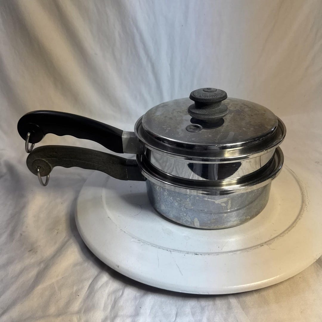Saladmaster 2qt Saucepan and Steamer Insert & Vapo Lid T304S Stainless ...