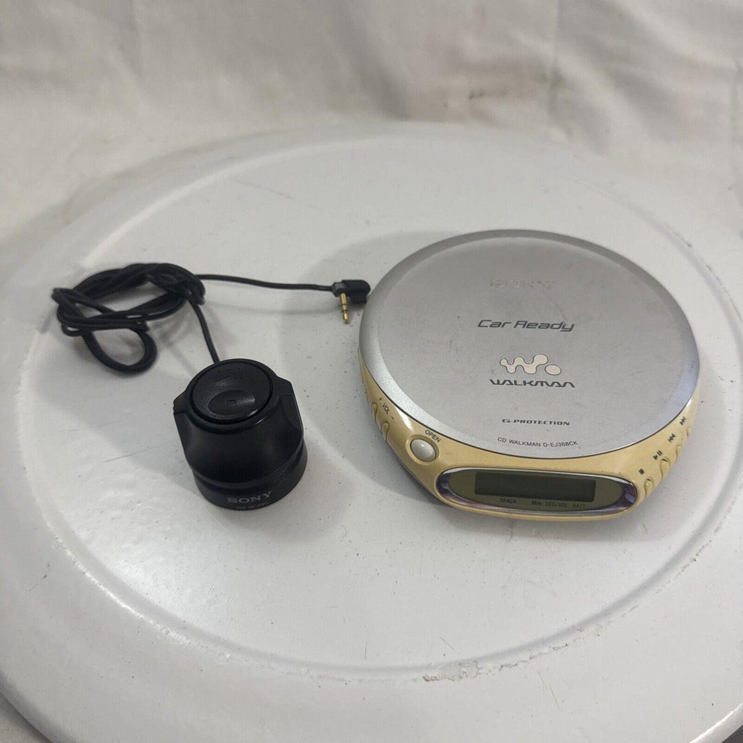 Sony Car Ready CD Player Car Kit Model D-EJ368CK W/remote No Cassette ...
