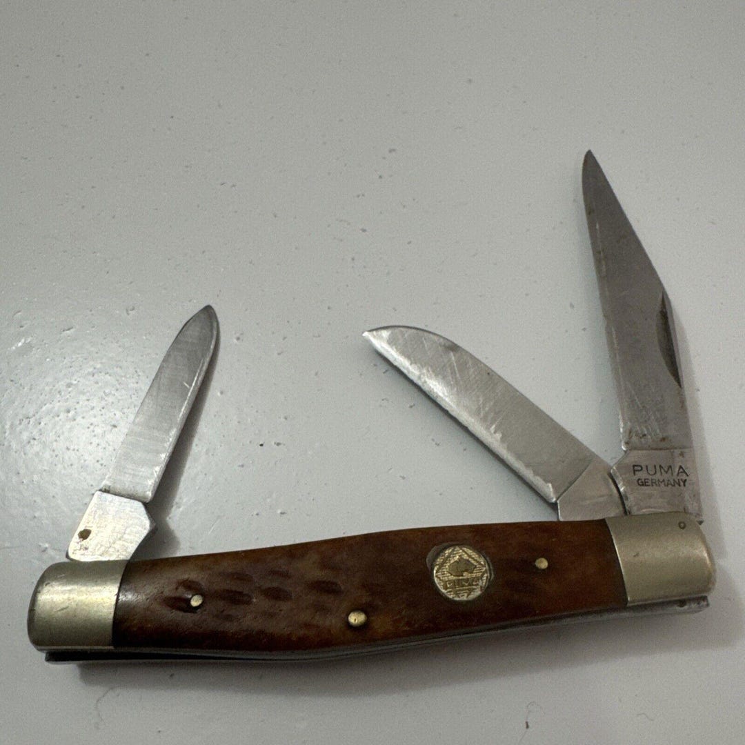 Puma 3 Blade Stockman Knife "the Big Five Leopard" - Etsy
