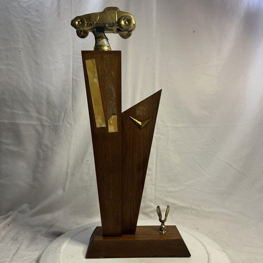 Vintage Race Car Trophy Racing Speed Vehicle Transportation Car Show ...