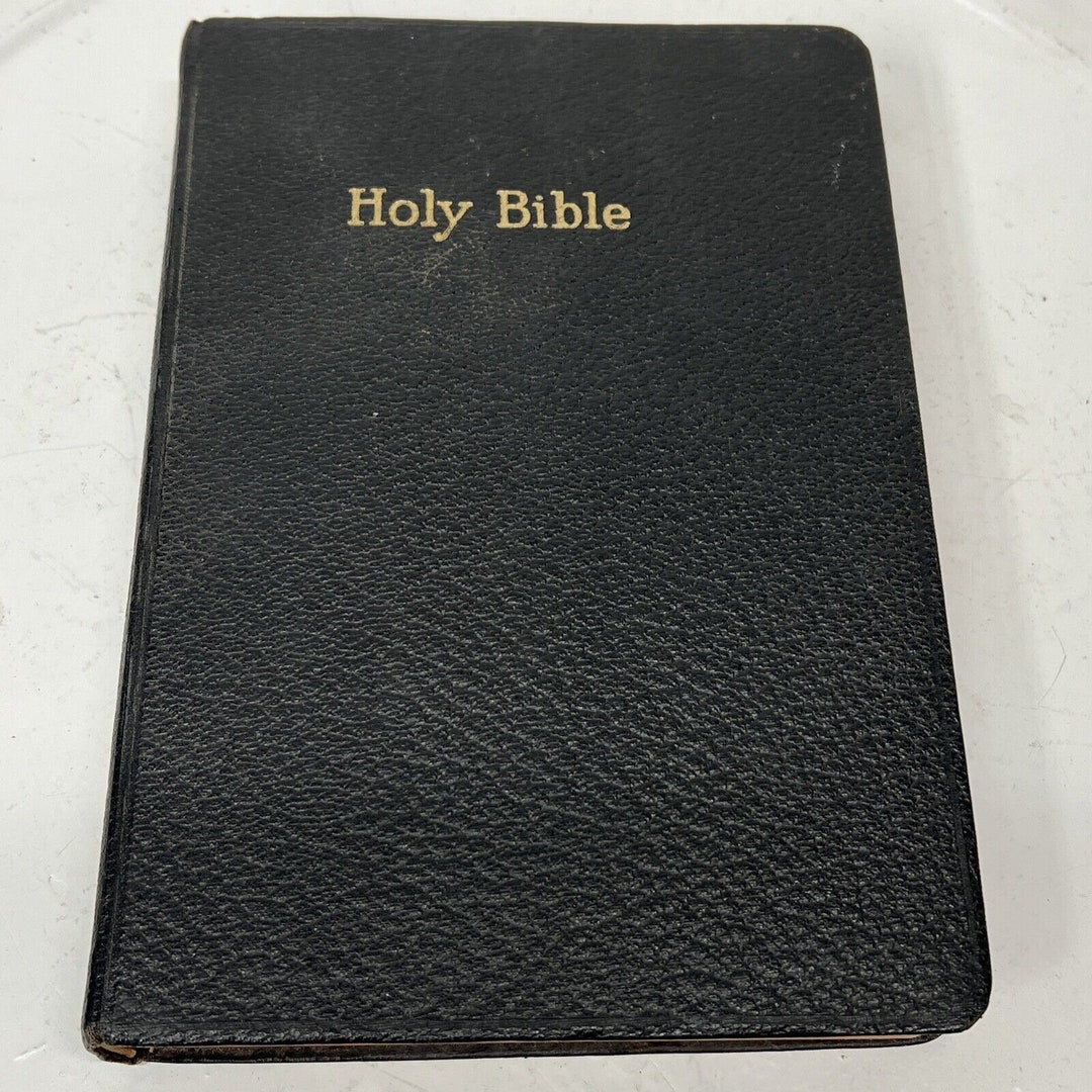 Vintage-holy Bible W/maps Kjv American Bible Society - Etsy