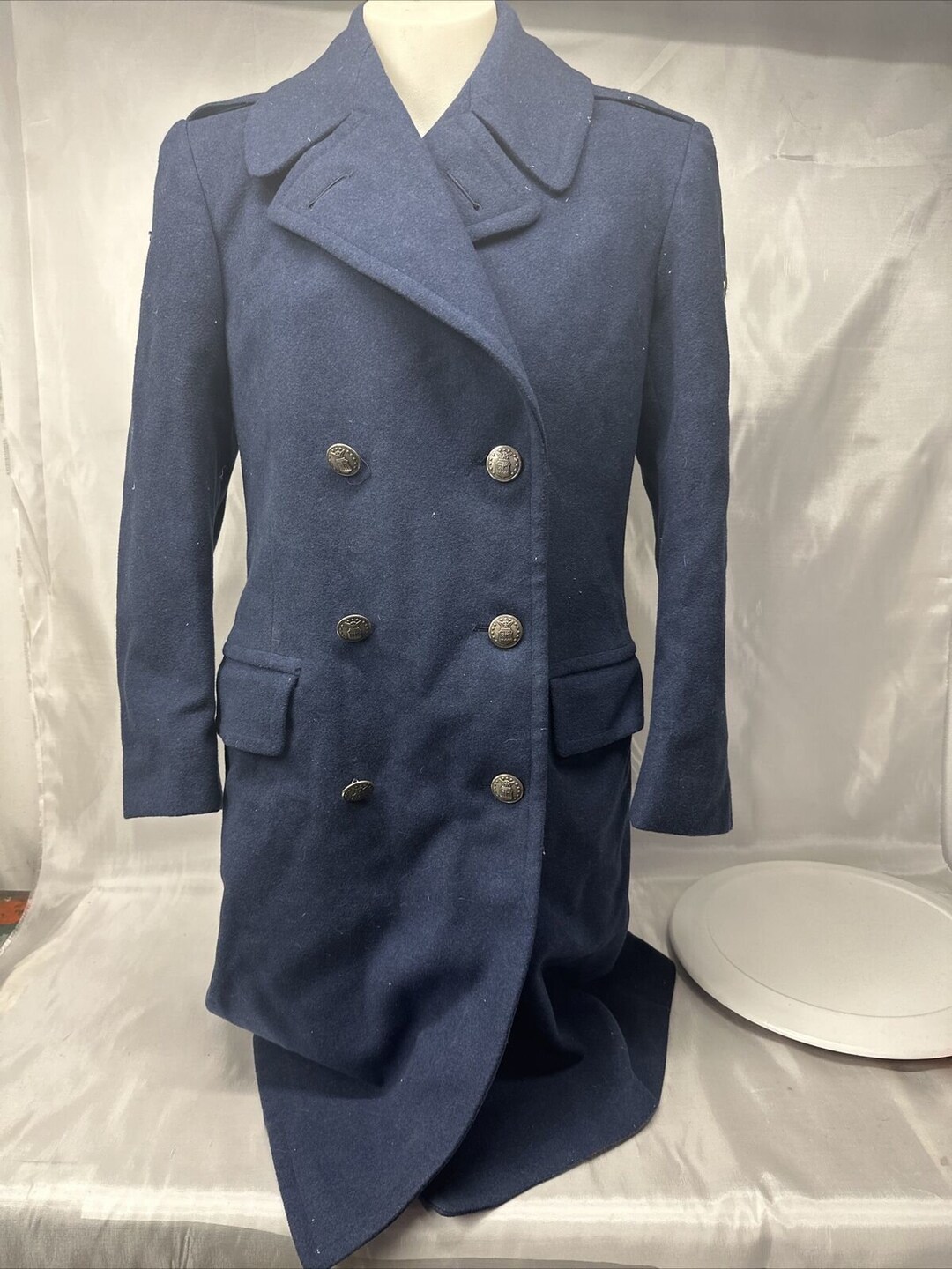 Vintage Blue USAF Wool Air Force Overcoat Trench Coat, 37L Airman - Etsy