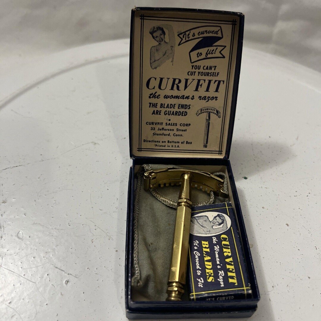 Vintage Curvfit the Woman’s Razor 1940s Original Box & Blades Great ...
