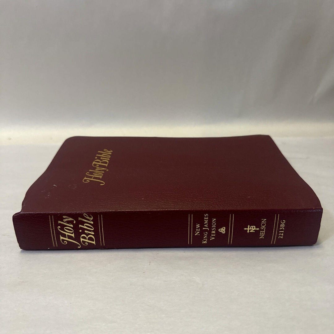 HOLY BIBLE New King James Version 1994 Thomas Nelson 2213BG Red Letter ...