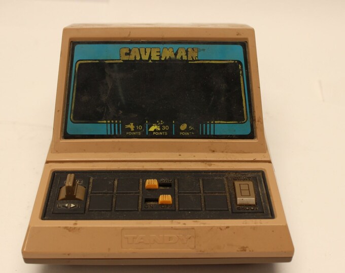 Vintage Caveman Electronic Handheld Game by Tandy Cat. No. 60-2172 - Etsy