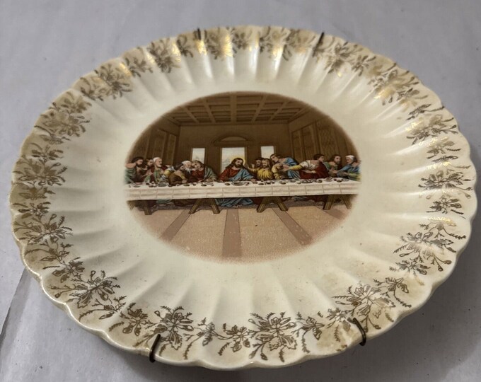Lords Last Supper Plate Sanders Mfg Co Nashville TN First Edition 23K ...