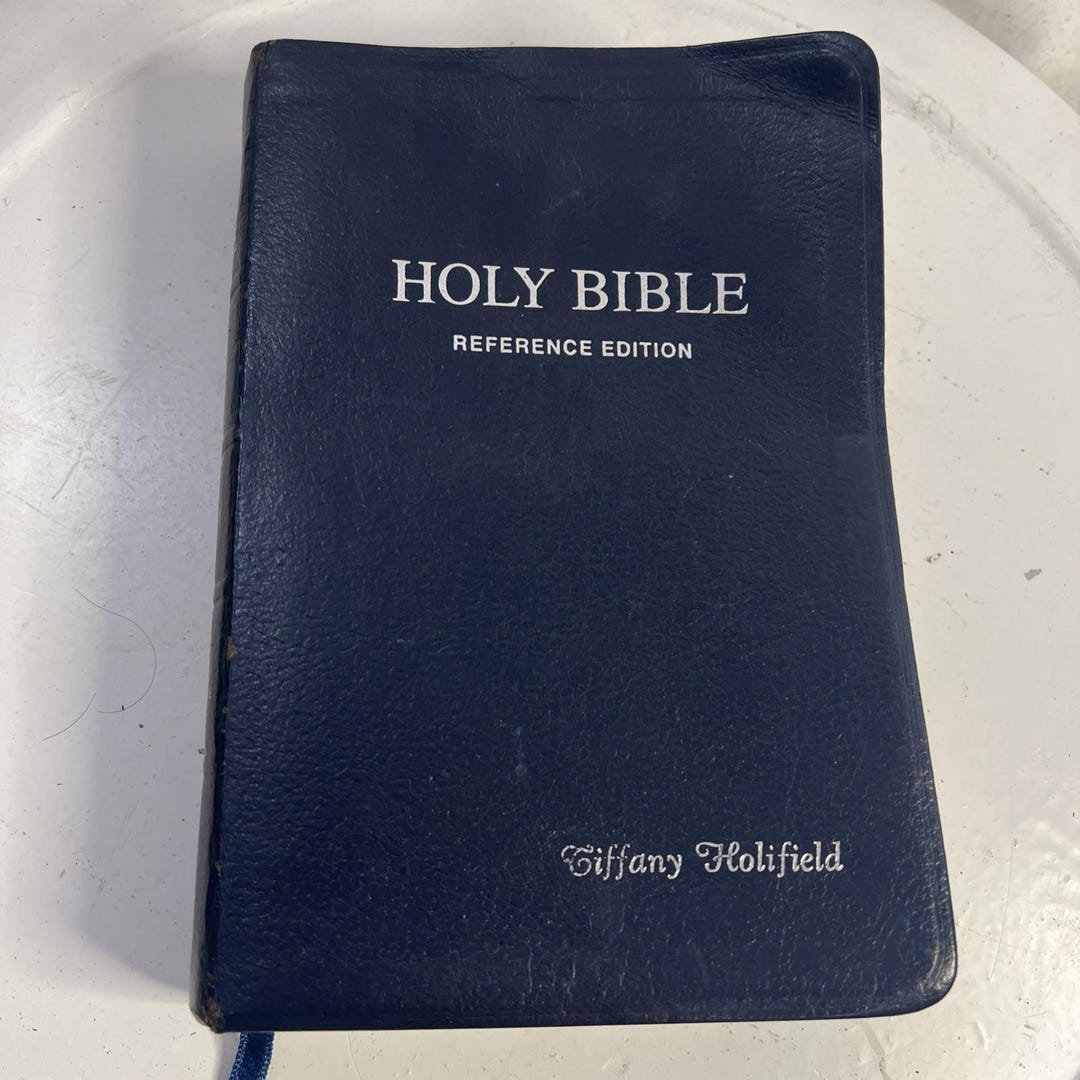 Holy Bible Reference Edition KJV Nelson 575B Red Letter, Blue Bond ...