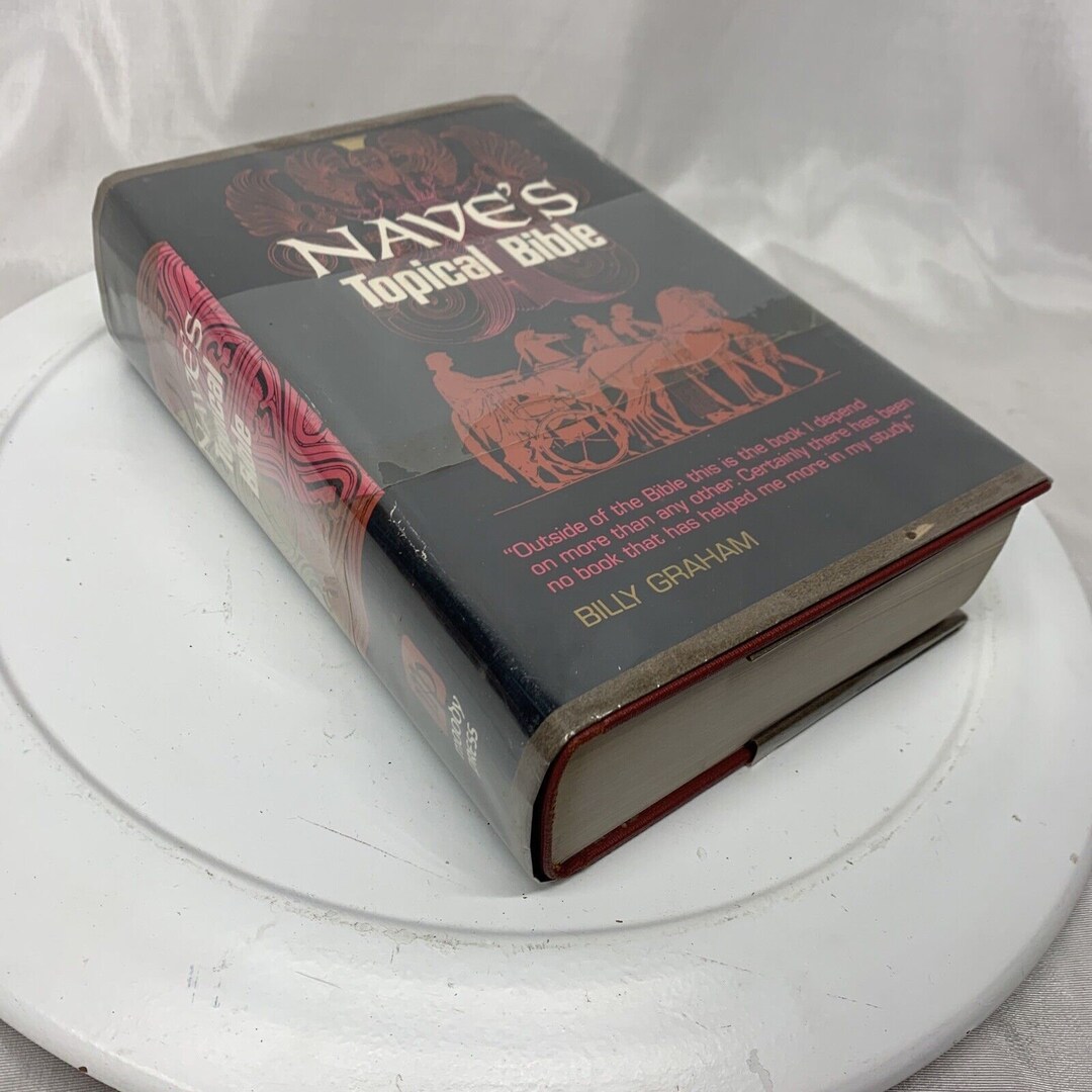 Nave's Topical Bible 1971 Moody Press Billy Graham Hardcover - Etsy