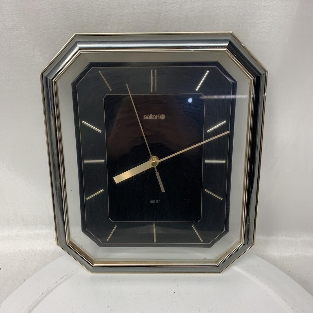 Vintage Wall Clock Salton Modern Wall Clock Quartz Movement - Etsy