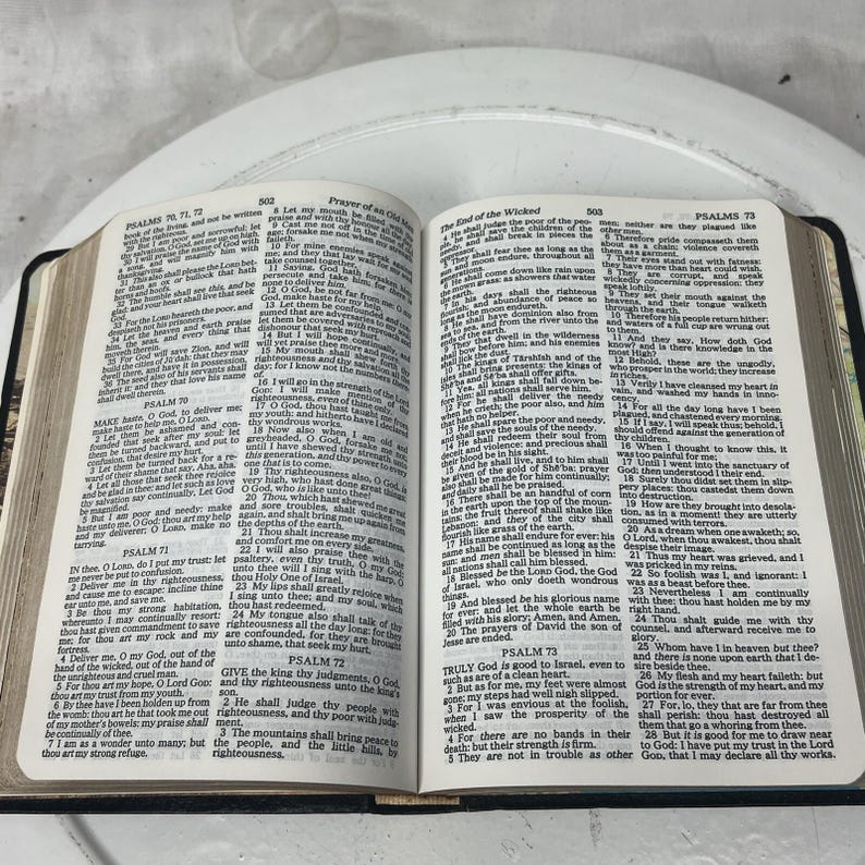 Vintage Holy Bible KJV Red Letter Dictionary Concordance Nelson 253 - Etsy
