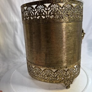 Vintage Brass Trash Can Cover by Style Built New York - Etsy