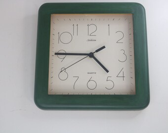 Square Quartz Wall Clock - Etsy