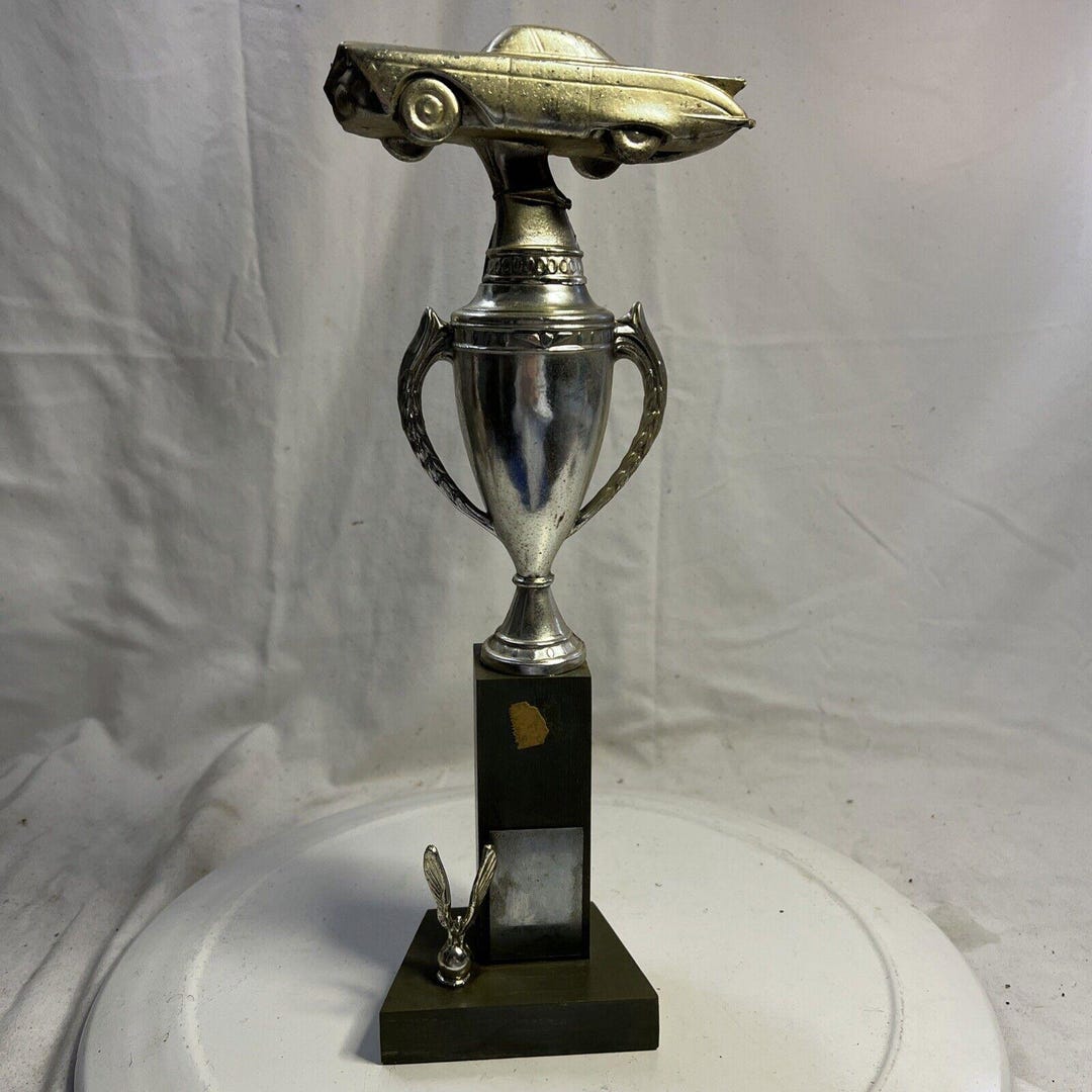 Vintage Race Car Trophy Racing Speed Vehicle Transportation Car Show ...