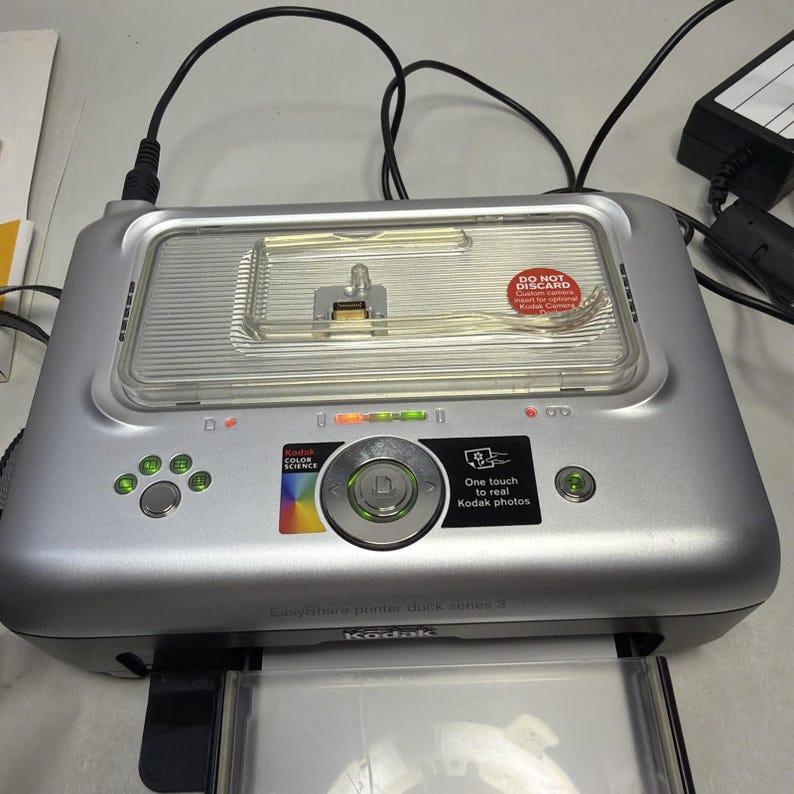 Kodak Easyshare Z740 Silver Digital Camera and Printer Dock and Paper ...
