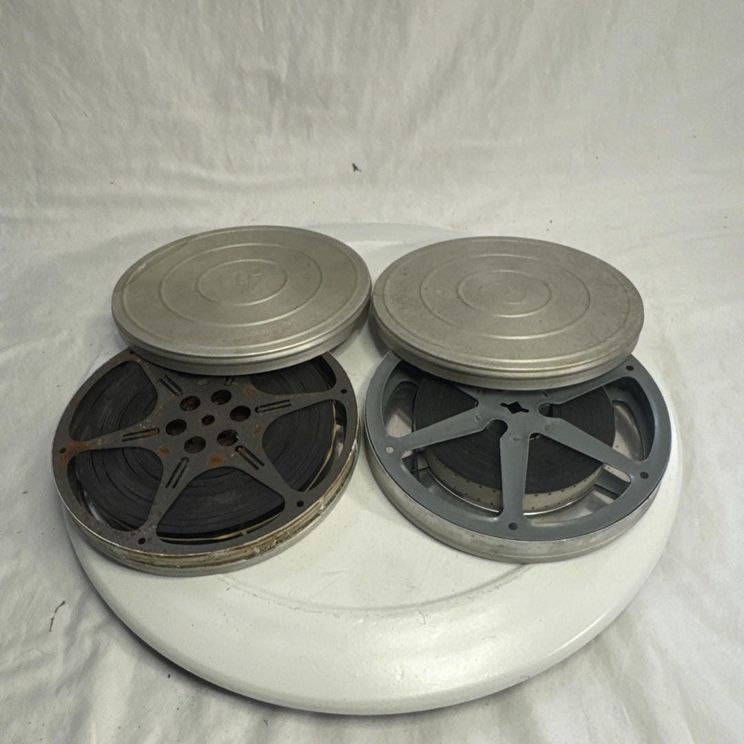 2 Vintage 7 Inch 8mm Film Reels & Canisters Blue - Etsy