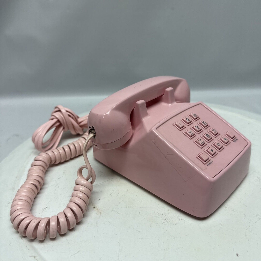 Polyconcept Pink Corded Landline Mini Phone Retro Vintage - Etsy