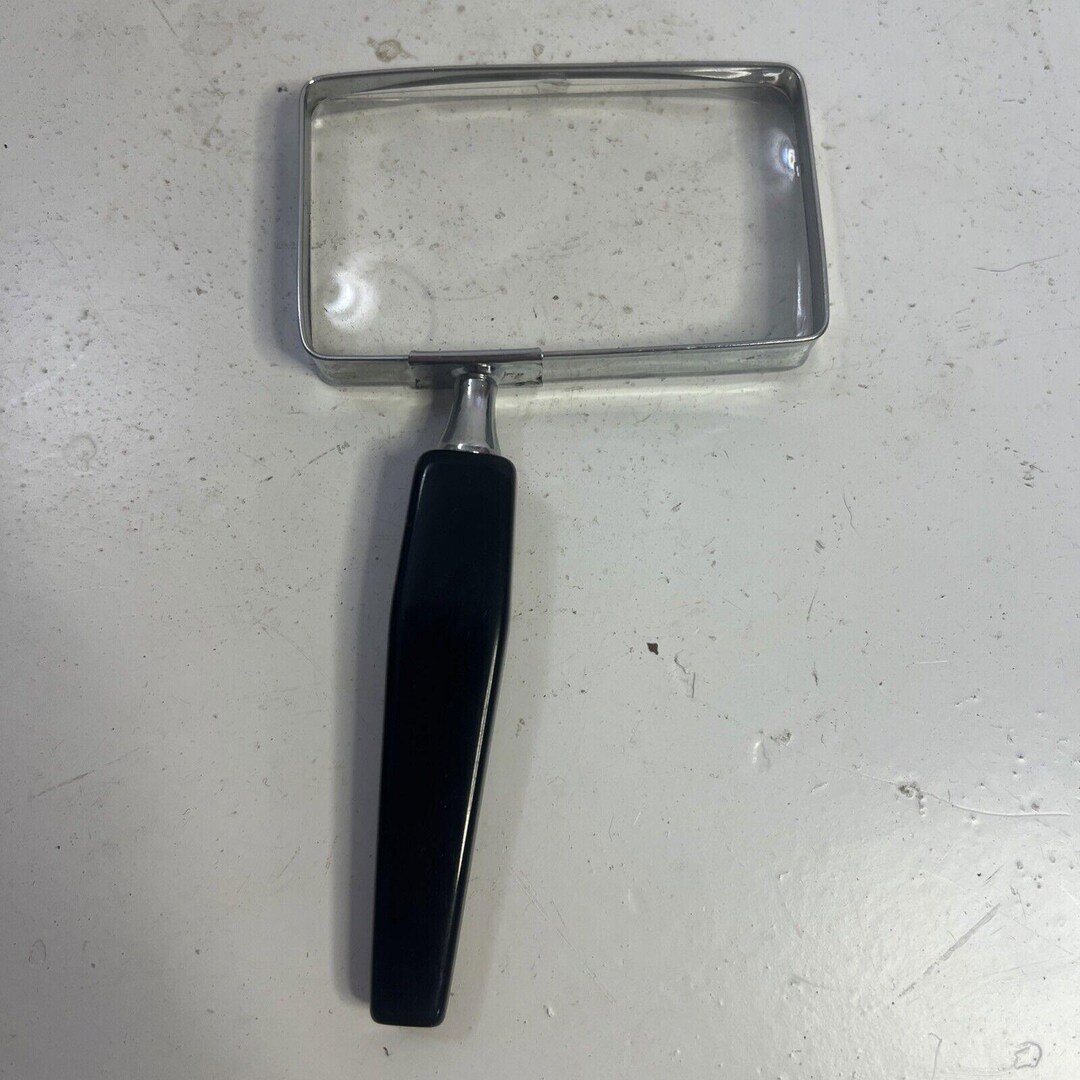 Vintage Magnivision Chrome Rectangular Reading Magnifying Glass 63 - Etsy