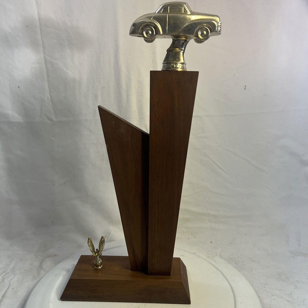 Vintage Race Car Trophy Racing Speed Vehicle Transportation Car Show ...