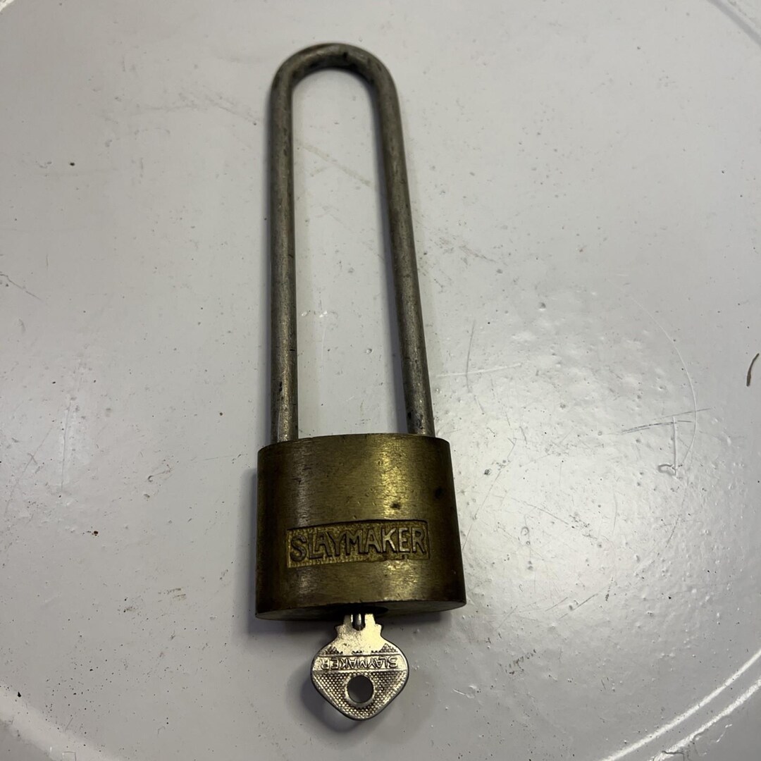 Vintage Slaymaker Long Shaft Lock With Key - Etsy