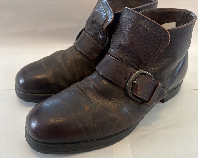 Vintage Biltrite USAS Z41.1-1967 75 Men’s Leather Shoes Boots Size 9.5 ...