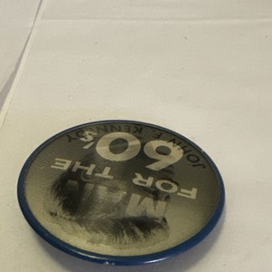 C1960s John F. Kennedy Man for the 60s Pinback Button Pin Lenticular ...