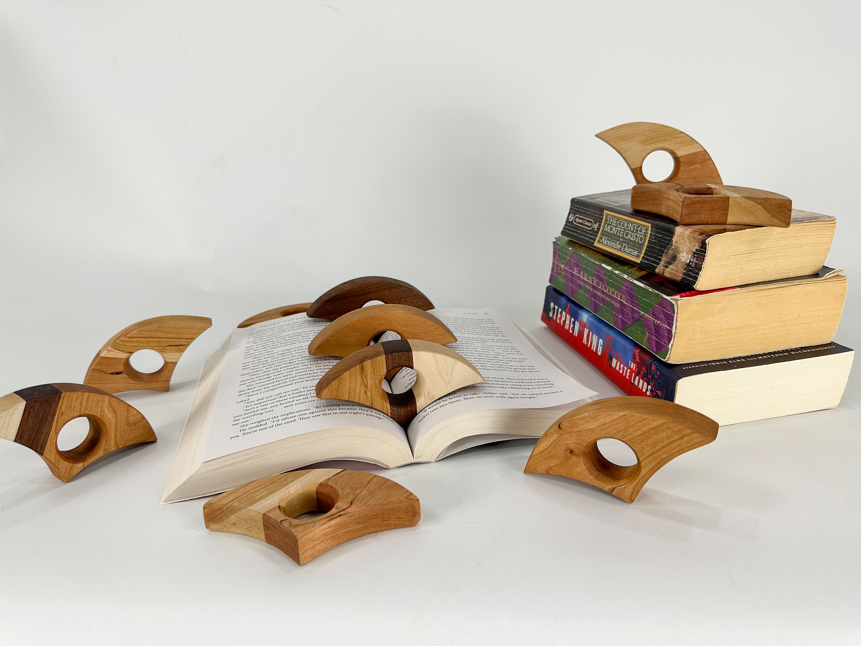 Bookie the Book Holder Wood Thumb Book Page Holder Book Accessory - Etsy