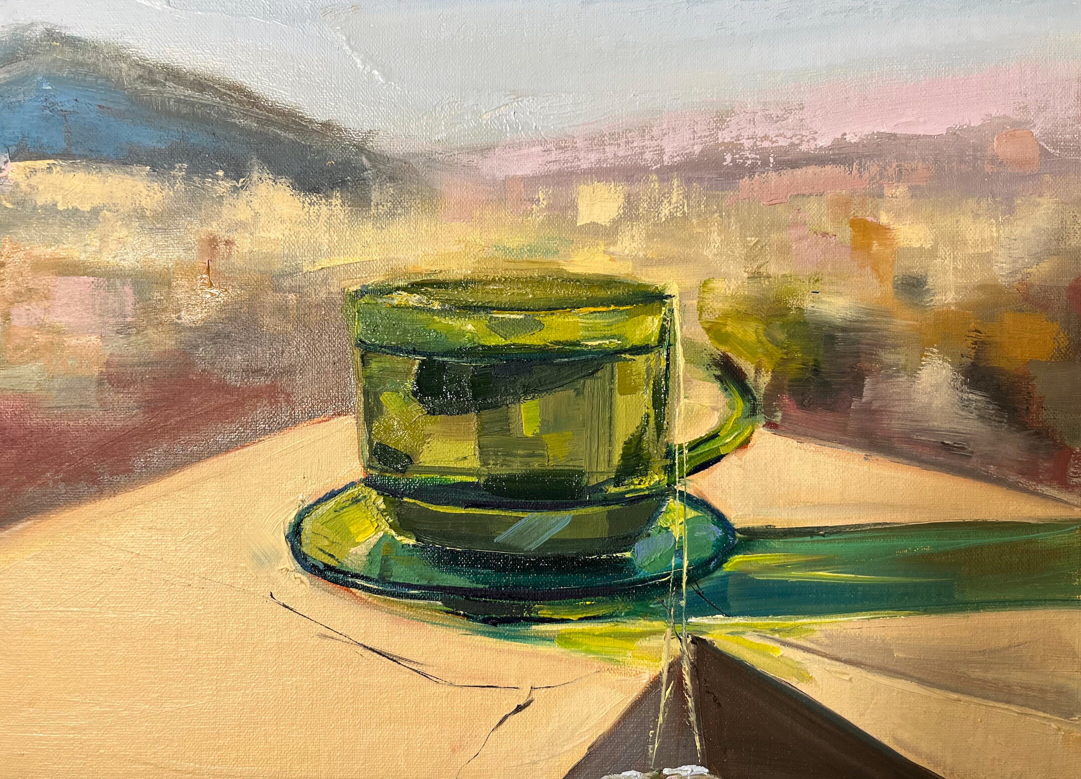 Painted Glass Cups Acrylic Paint