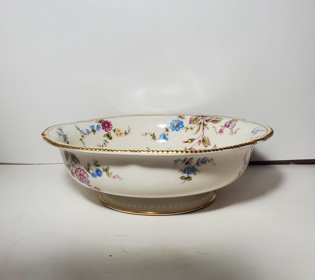 Vintage Castleton Sunnyvale Pattern Footed 9 Round Bowl Porcelain China ...