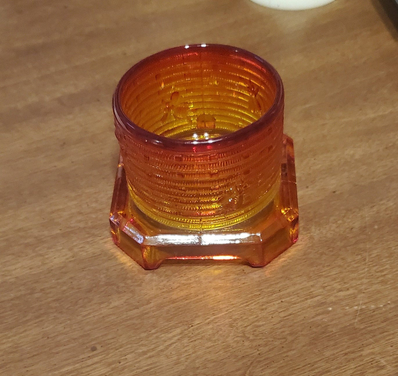 Pair of Amberina Glass Pieces Vintage Depression Glass - Etsy