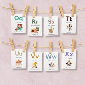 ABC Bible Scripture Cards, Memorization, Flash Cards, for Learning ...