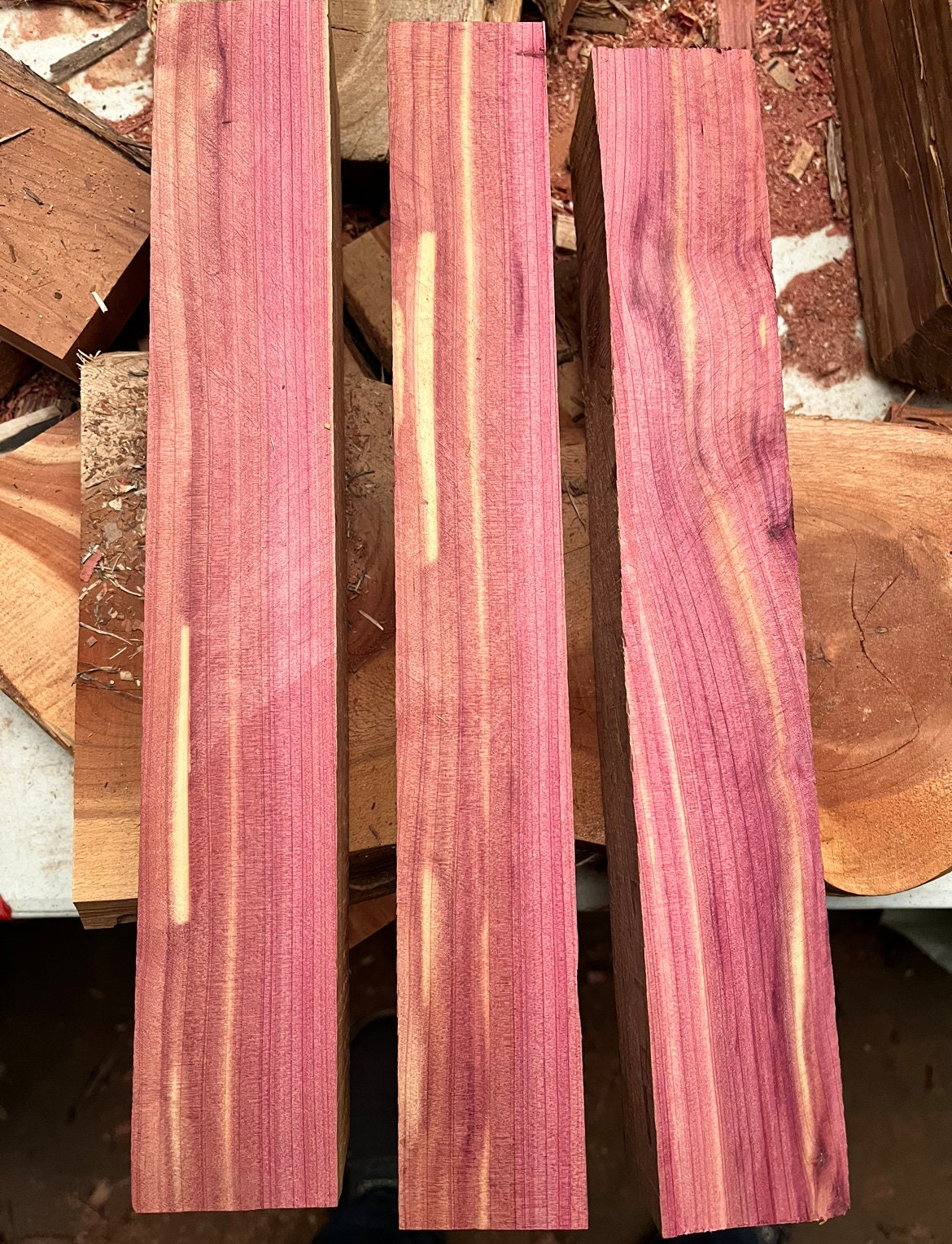 Wood Turning Blanks - Eastern Red Cedar - 2”x2”x11” - 4 Pcs - Etsy