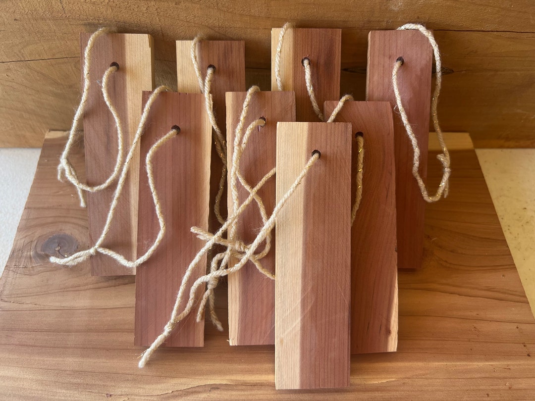 25 Large Cedar Blocks for Clothes Storage - Natural Aromatic Texas Red ...