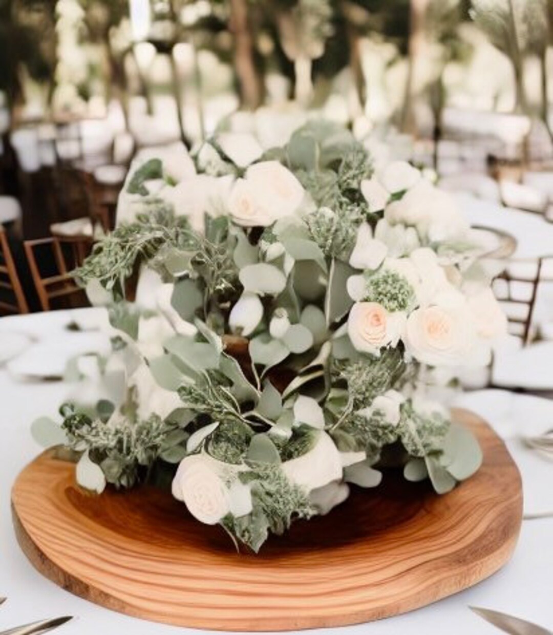 Set of 3 / Cedar Wood Discs / Table Centerpieces / Cake Stand / 8”-10 ...