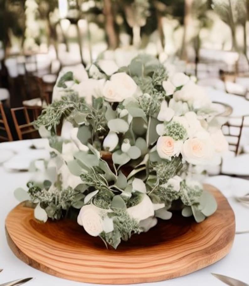 Set of 5 / XL Wood Discs / Red Cedar / Table Centerpieces / - Etsy