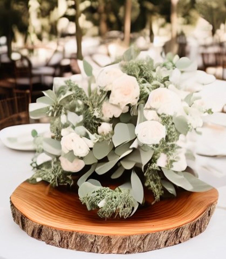 Set of 15 Wood Discs / Red Cedar / Table Centerpieces / 12” Diameter X ...