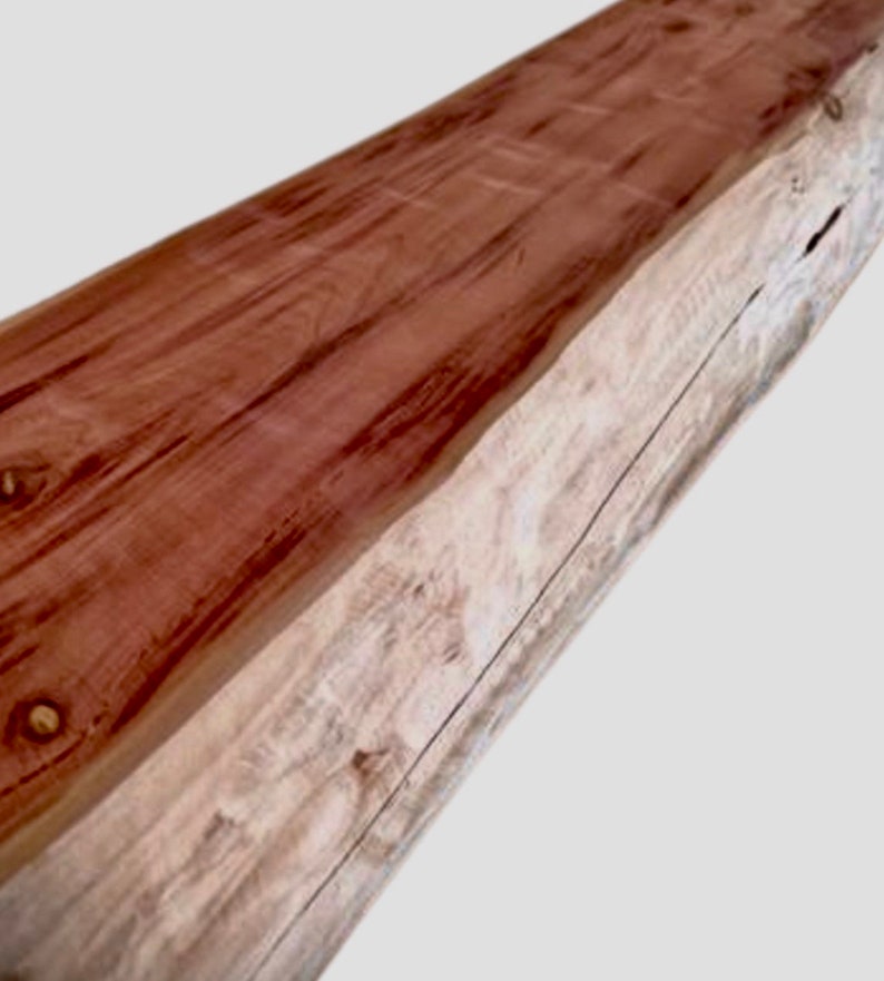 Fireplace Mantle / Red Cedar / 6”x6” Live Edge / Sturdy Hidden Mounts ...