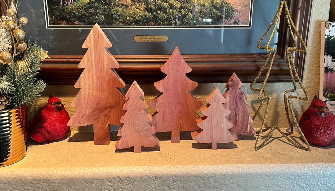 Two (2) Aromatic Red Cedar Christmas Trees - Select From Multiple ...