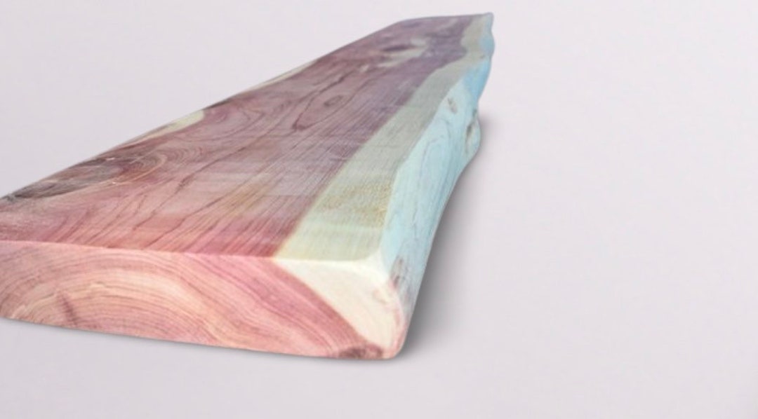 Floating Shelf Red Cedar Live Edge 48 X 8 X 2 - Etsy