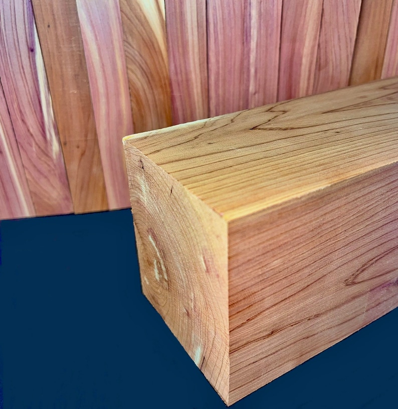Two Wood Turning Blank - Eastern Red Cedar - 4”x4”x8” - 2 PCS - Etsy