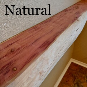 Eastern Red Cedar Fireplace Mantel / Shelf - Metal Mounting Hardware ...