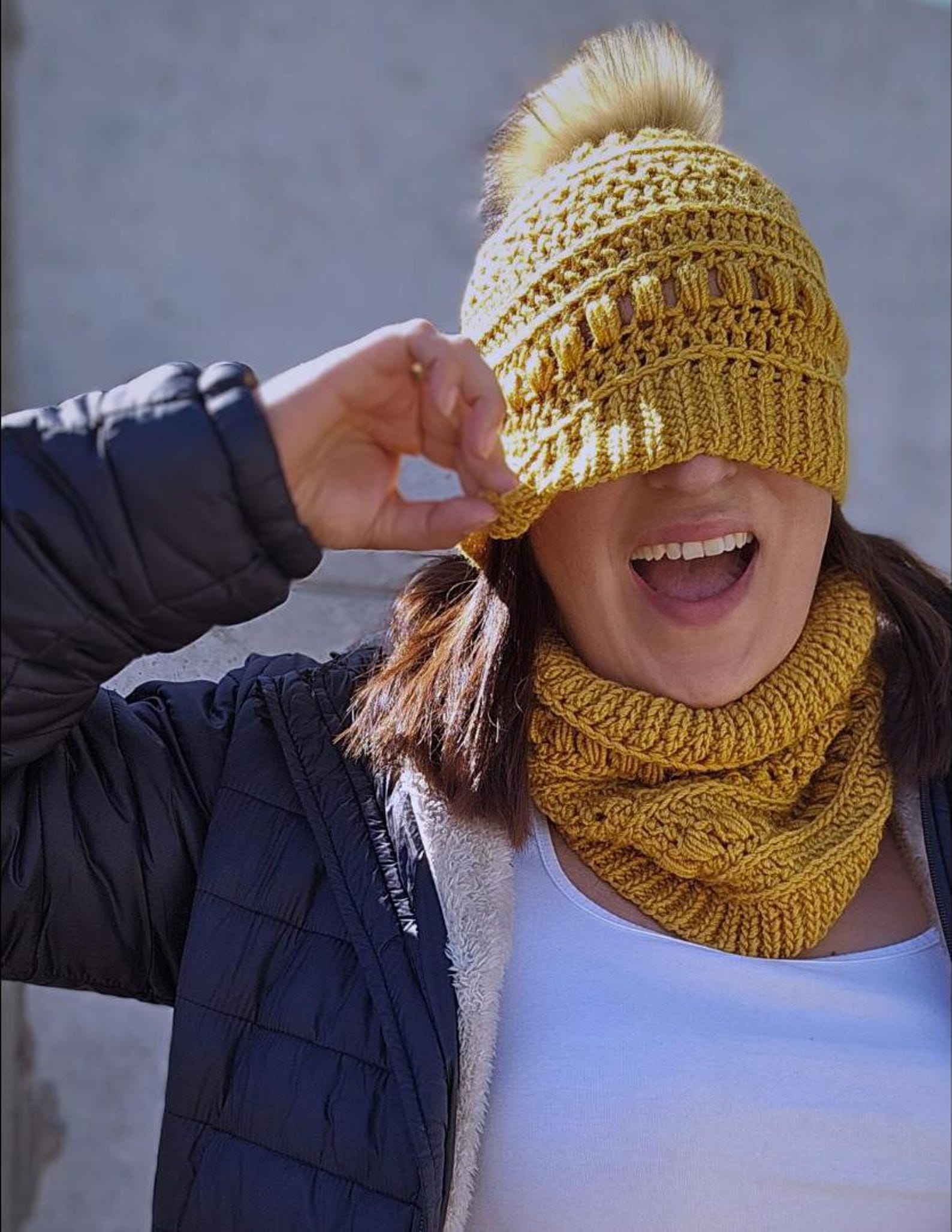 Beanie and Cowl Crochet Pattern | Nativo Hat and Neck Warmer Crochet ...