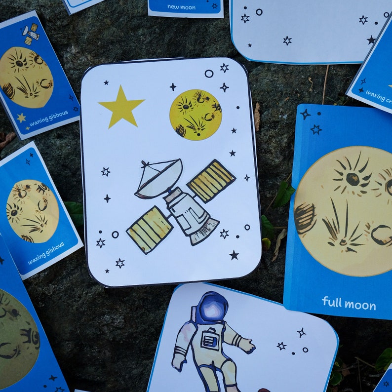 Printable Moon Phase Cards and Activity Pack - Etsy Australia