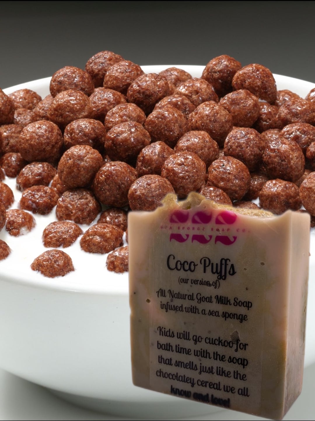 Coco Puffs (our Version) All Natural Goat Milk Soap and Sea Sponge - Etsy