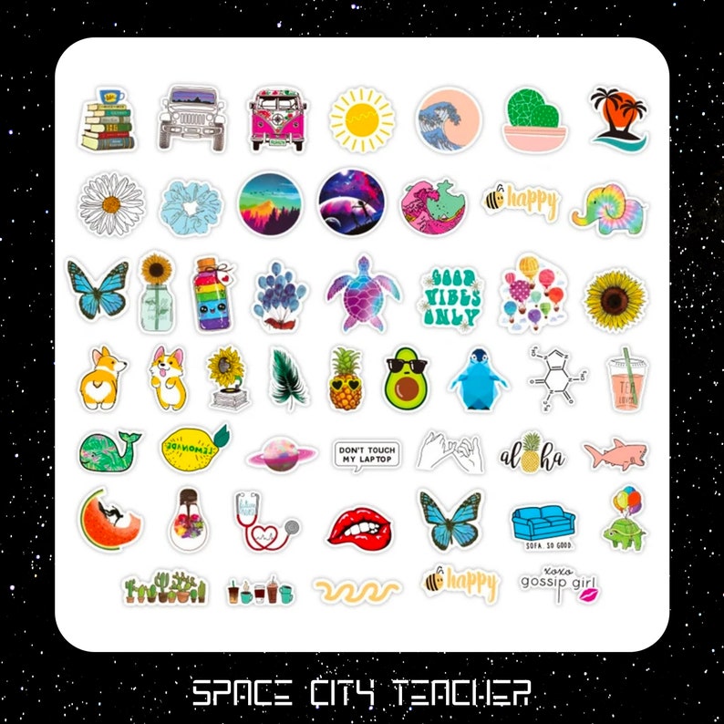 VSCO Sticker Set Fun Pack for Kids, Gifts for Kids Party, Vinyl ...