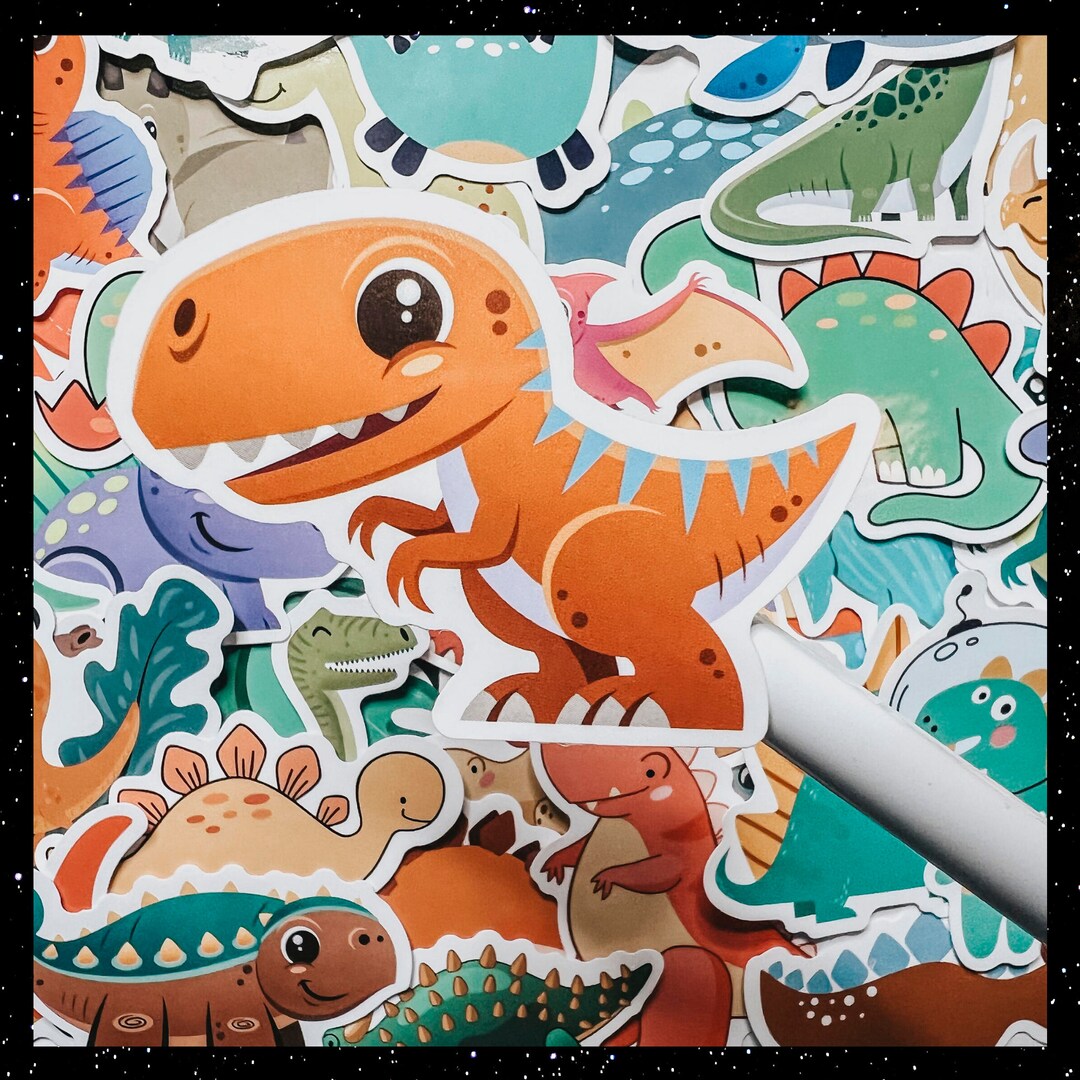 Dinosaur Party Sticker Set Fun Pack for Kids, Gifts for Kids Party ...
