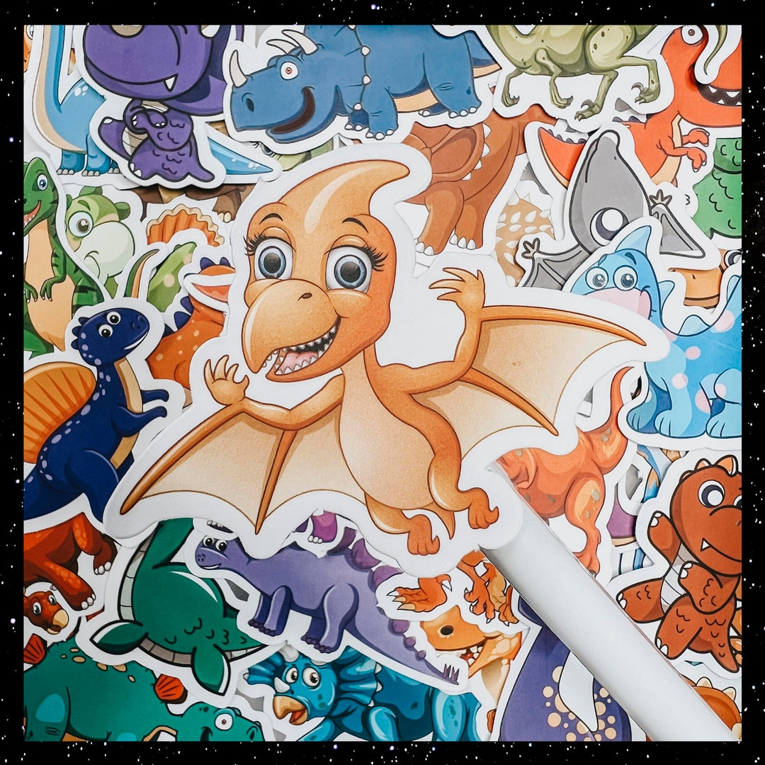 Dinosaur Party Sticker Set Fun Pack for Kids Gifts for Kids - Etsy