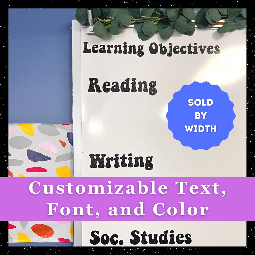 Classroom Whiteboard Decals | Class Organization and Supply Labels ...