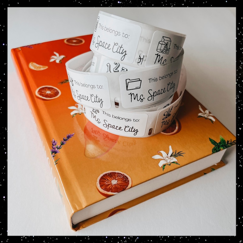 Book Stickers Property Of - Etsy